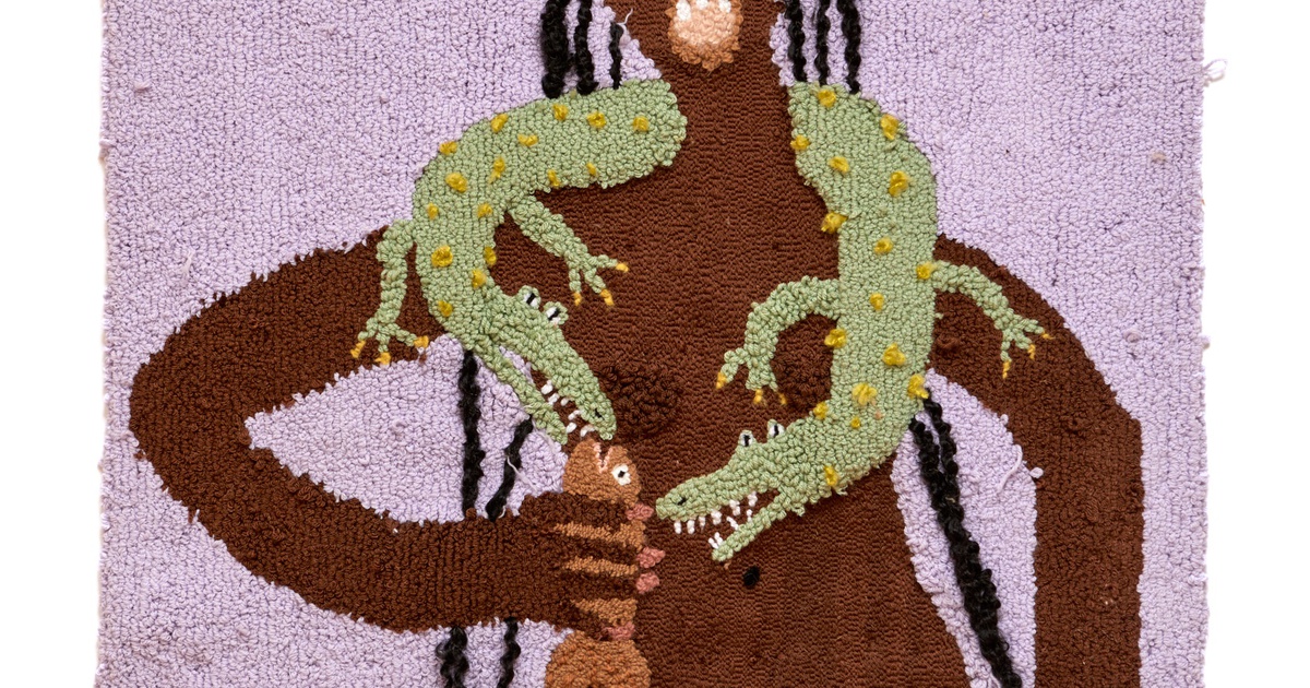 Textile artist Anya Paintsil incorporates humour, hair and folklore to ...